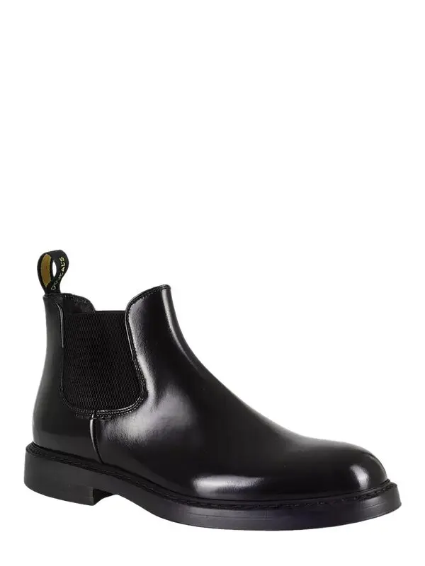 DOUCAL'S Polished Chelsea Boots - Black