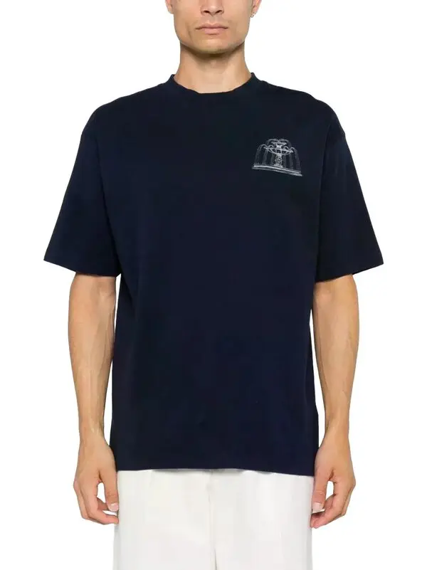 Drole De Monsieur Fountain T-shirt - Blue