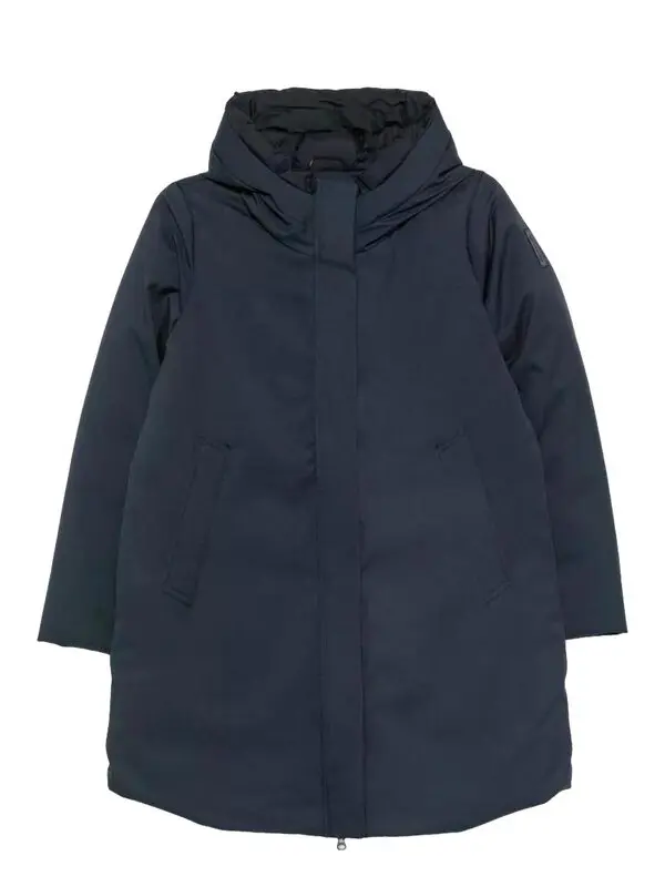 BOMBOOGIE Quilted Hooded Coat - Blue