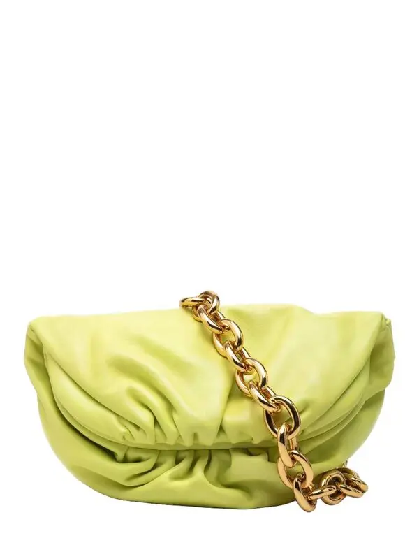Bottega Veneta Lambskin Chain Pouch Belt Bag - Green