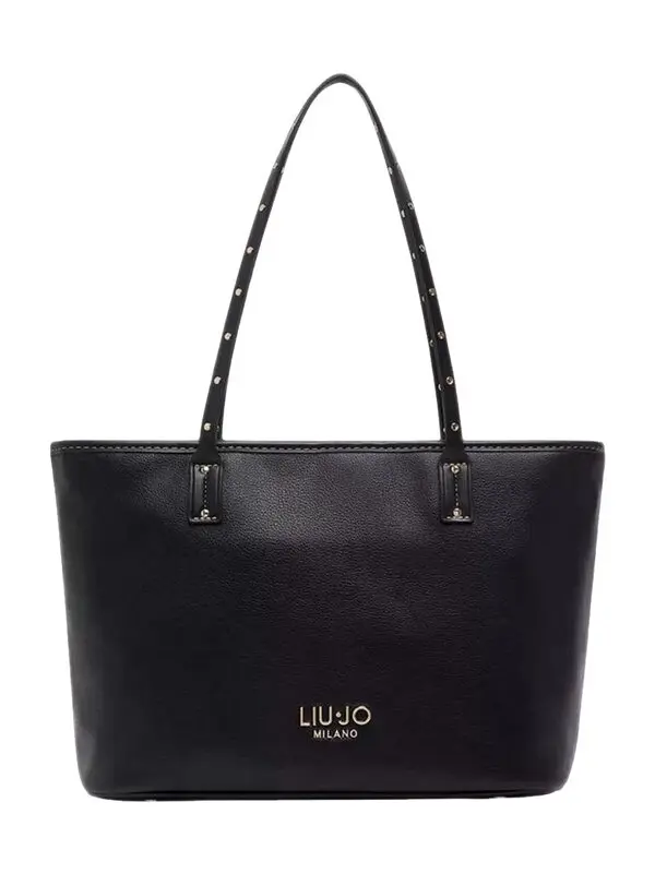 Liu Jo Studded Tote Bag With Gold-tone Hardware - Black