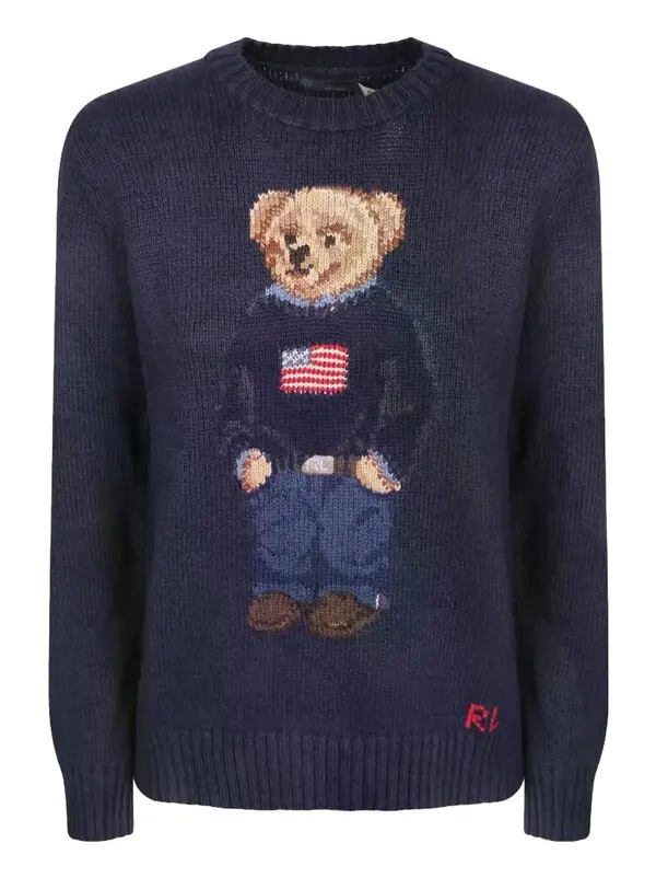 Polo Ralph Lauren Crew Neck Long Sleeve Sweater - Blue