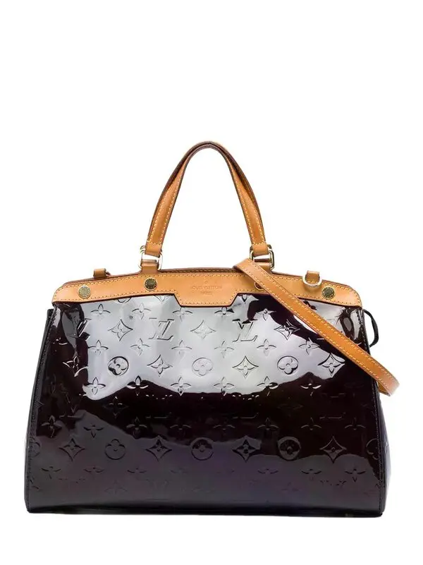 LOUIS VUITTON Monogram Vernis Brea Mm Satchel - Purple