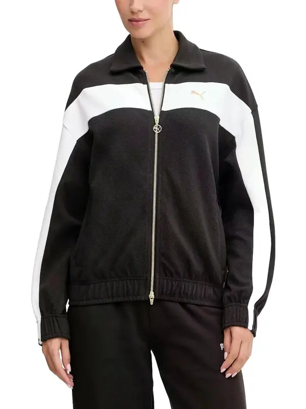 PUMA Color-block Zip-up Jacket - Black