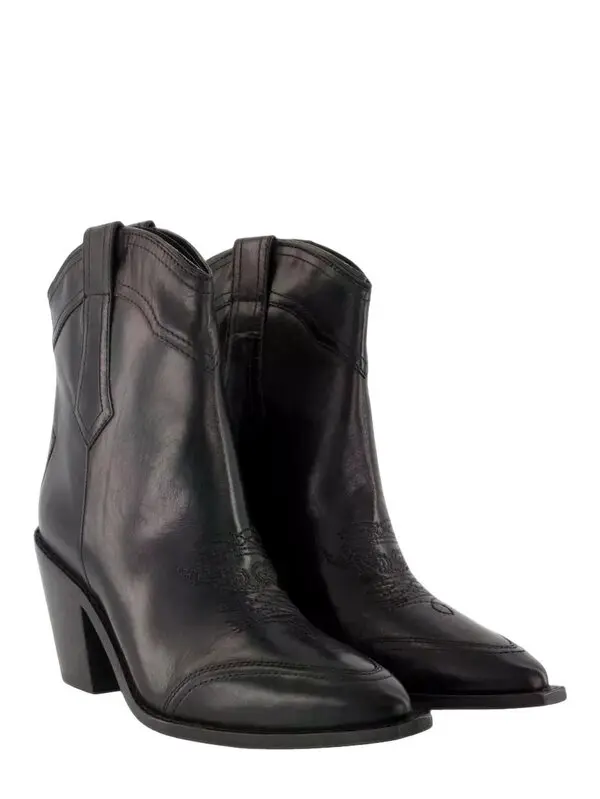 Zadig&Voltaire Cara Spazzo Cowboy Boots - Black