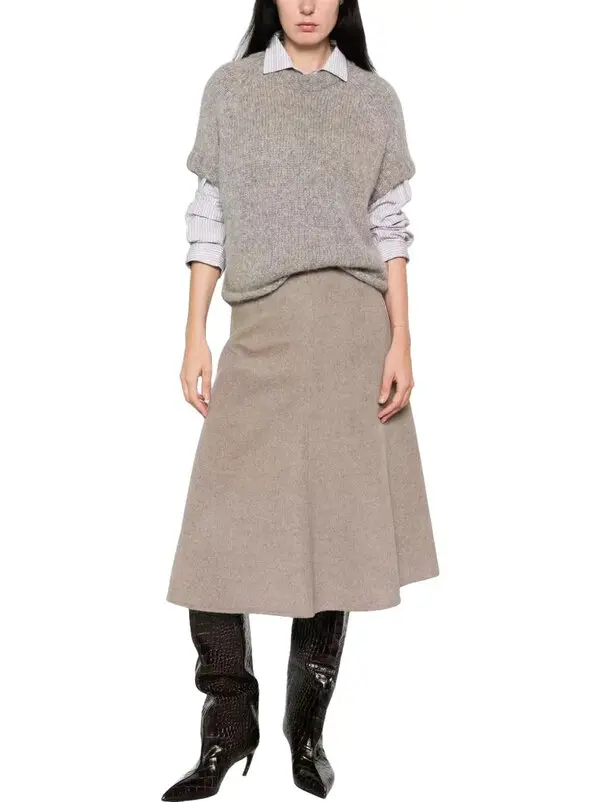 SUSANNE BOMMER Crew Neck Vest - Neutrals