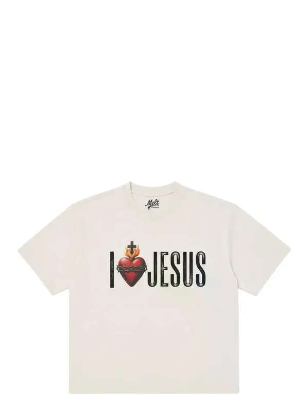 MELT Graphic-print T-shirt - Neutrals