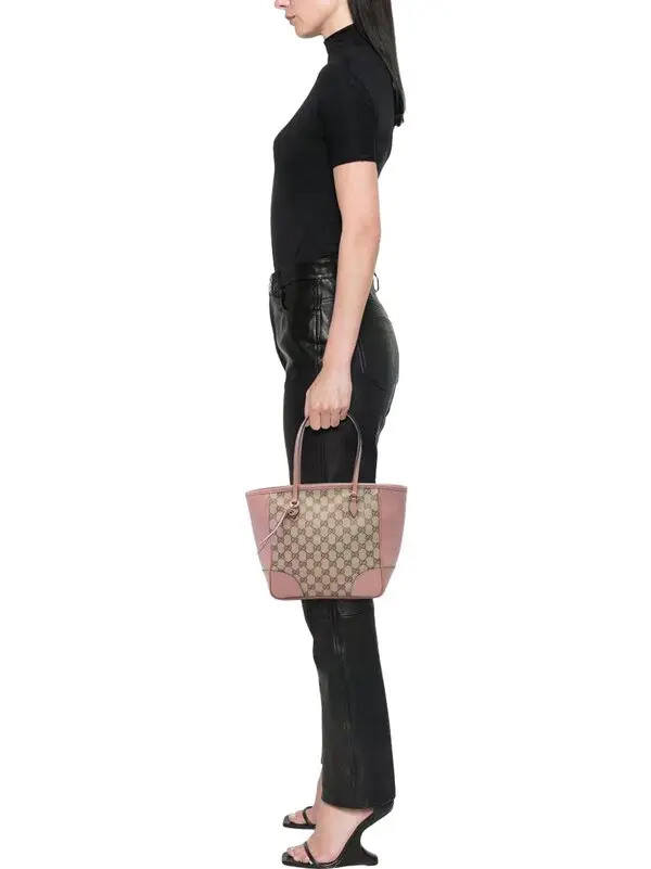 Gucci Gg Canvas Bree Tote Bag - Pink