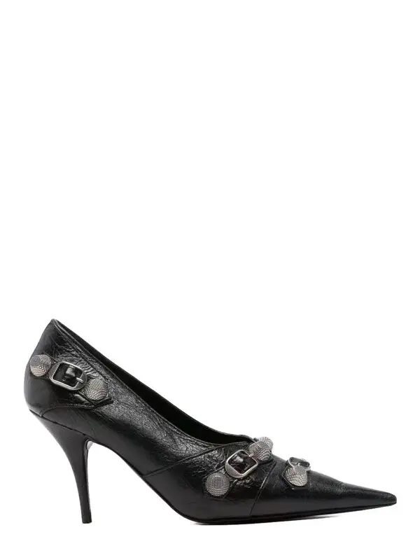 Balenciaga Studded Buckle Pumps - Black