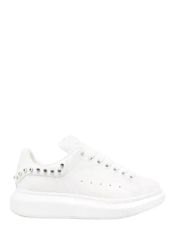 Alexander McQueen Studded Leather Sneakers - White