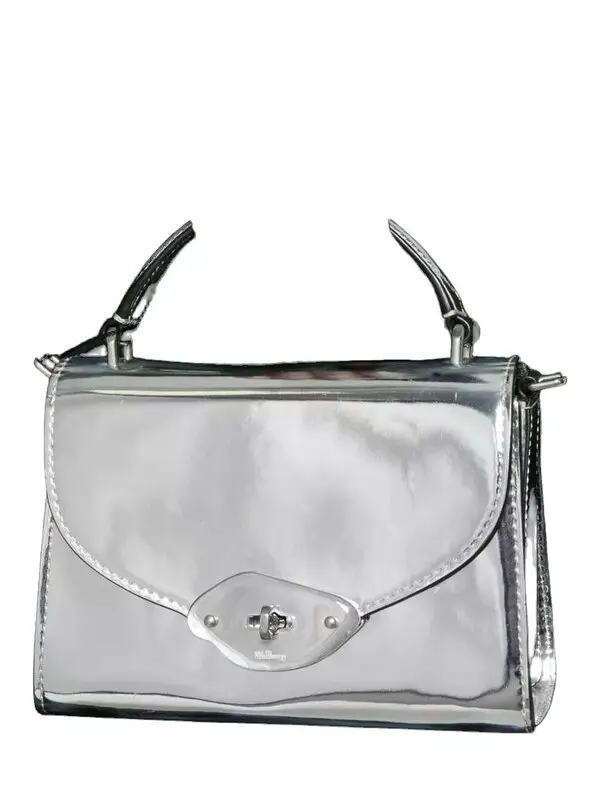 Mulberry Lana Patent-leather Tote Bag - Silver