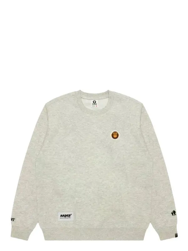 AAPE BY *A BATHING APE Embroidered Logo Pullover - Neutrals