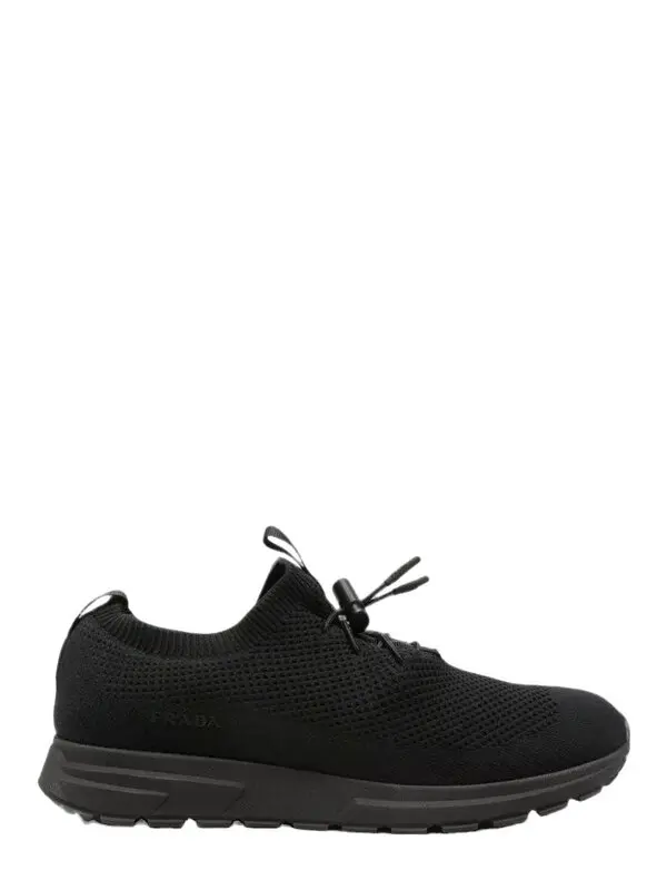 Prada Stretch-knit Sneakers - Black