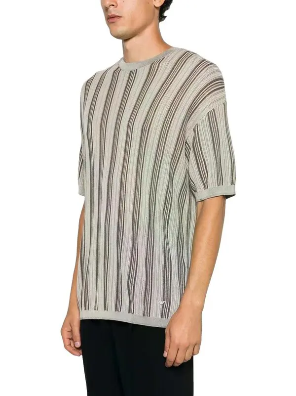 Emporio Armani Striped T-shirt - Neutrals