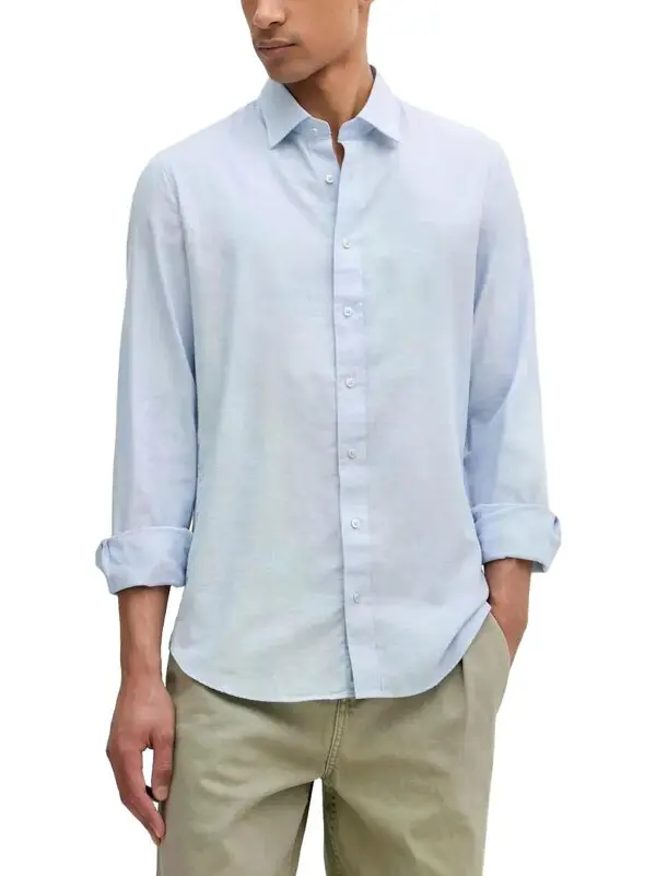 Michael Kors Logo-embroidered Shirt - Blue