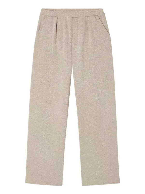 American Vintage Dantown Mélange-effect Track Pants - Neutrals