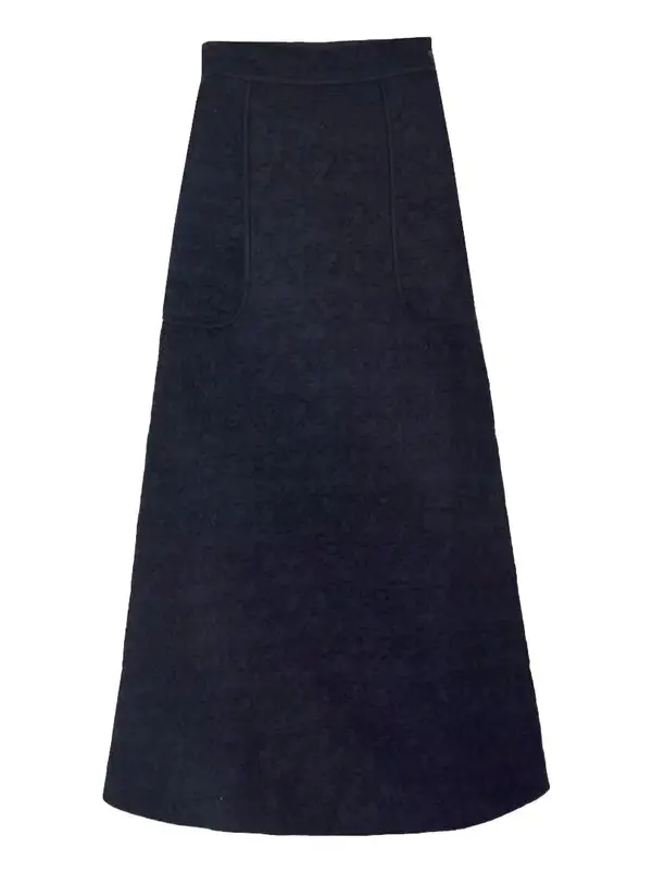Antik Batik Floral-jacquard A-line Maxi Skirt - Blue