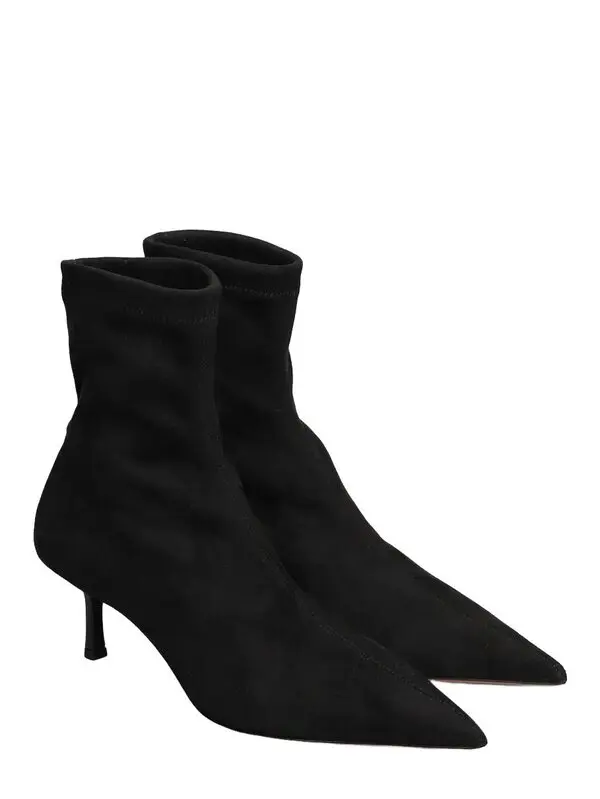 CASTAGNA Selene Pointed-toe Ankle Boots - Black