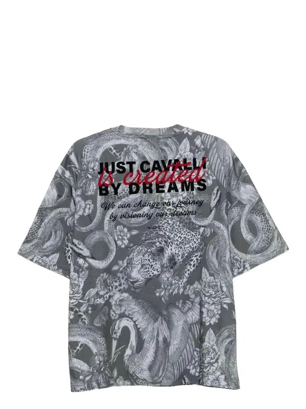 Just Cavalli Animal-print T-shirt - Grey