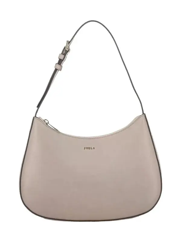 Furla Logo Lettering Shoulder Bag - Grey
