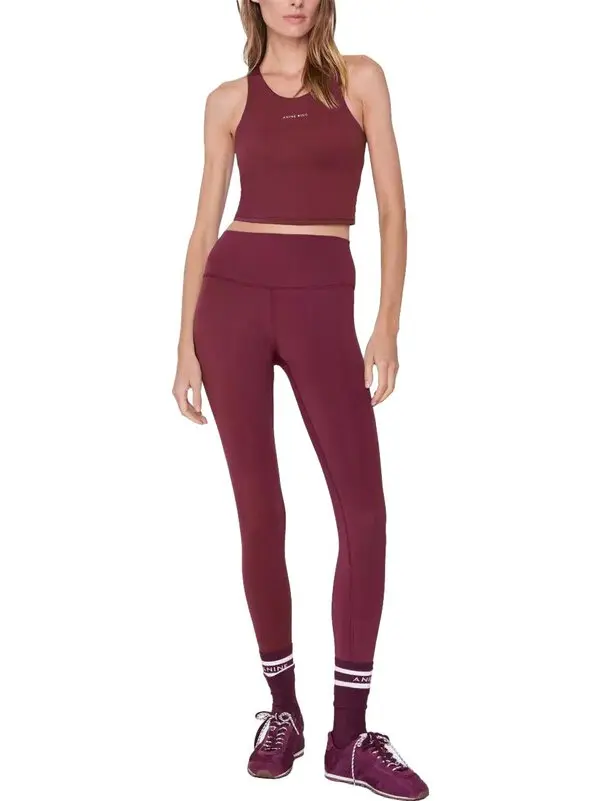 ANINE BING Dave Leggings Burgundy - Red