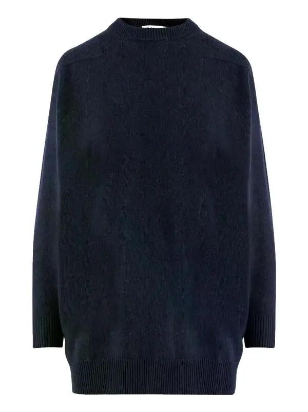 JIL SANDER Crew Neck Sweater - Blue