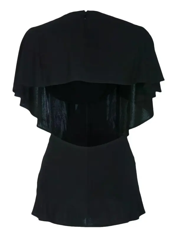 Jacquemus Pisco Fluid Cape Top - Black