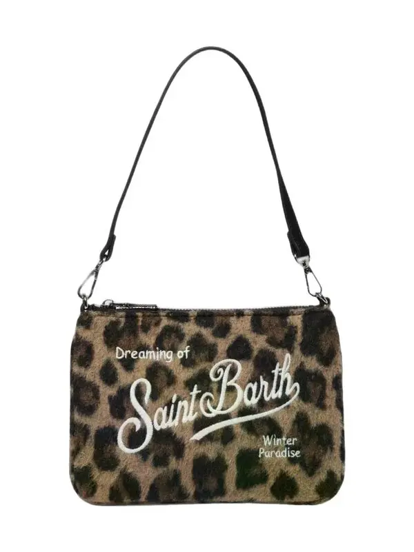 MC2 SAINT BARTH Parisienne Leopard-print Shoulder Bag - Brown