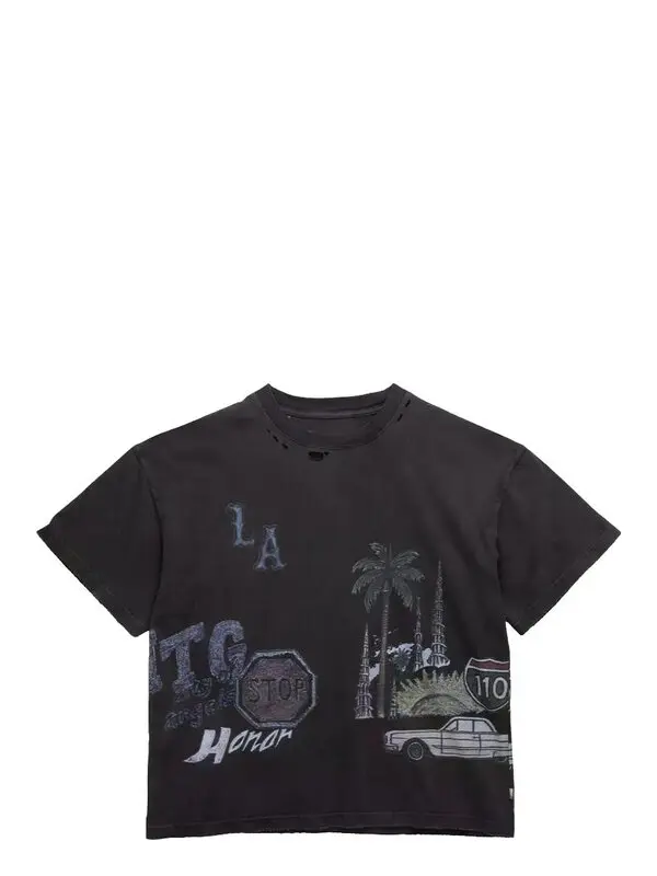 HONOR THE GIFT All Over Los Angeles T-shirt - Black