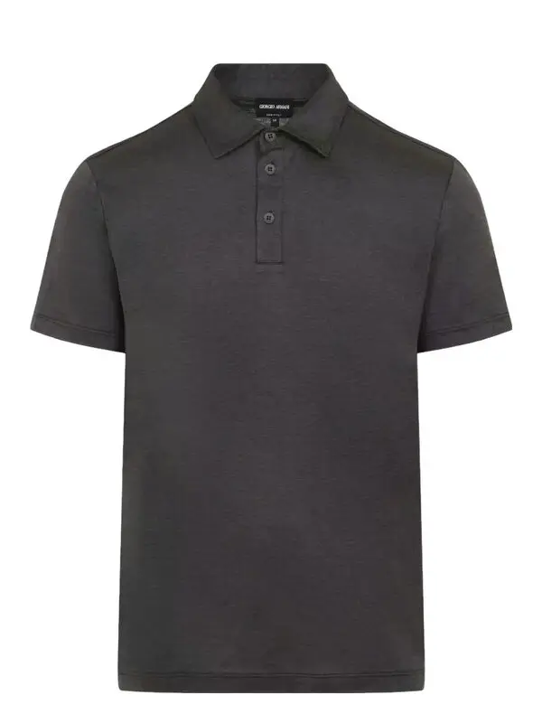 Giorgio Armani Short-sleeve Polo Shirt - Grey