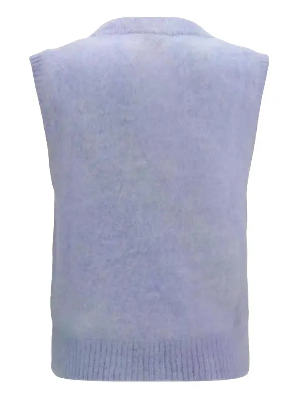 GANNI Crew-neck Vest - Purple