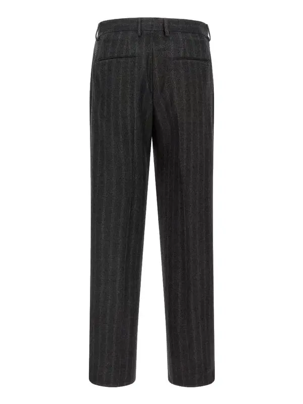 Tagliatore New York Pinstripe Double-breasted Suit - Grey