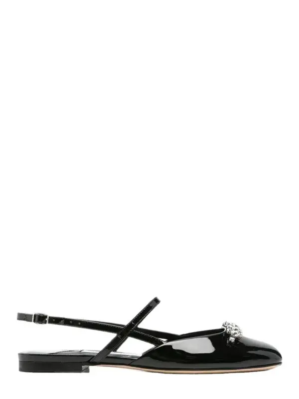 JIMMY CHOO Belinda Crystal-embellished Slingback Pumps - Black