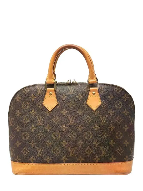 LOUIS VUITTON Monogram Alma Pm Handbag - Brown