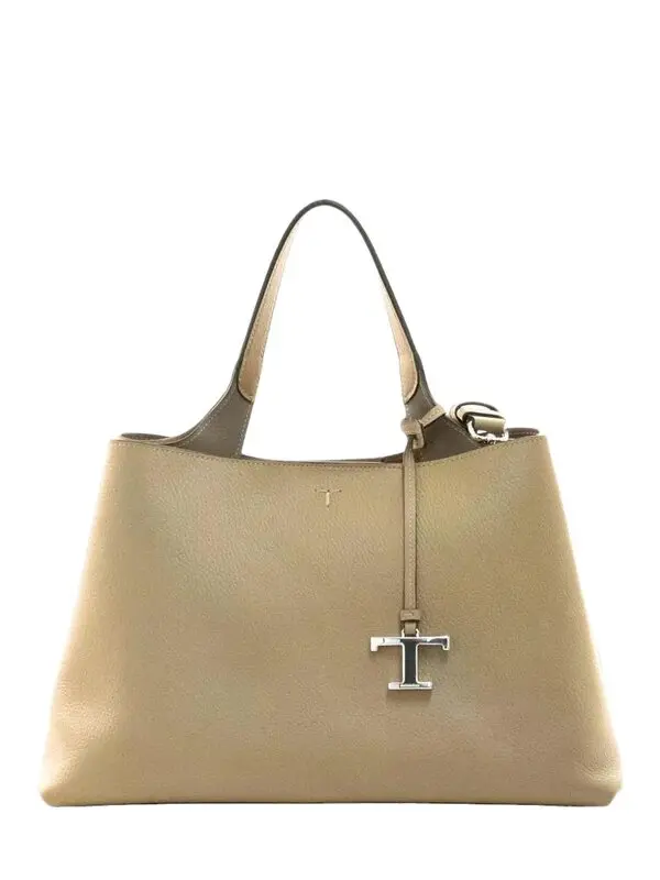 TOD'S Timeless Leather Tote Bag - Neutrals