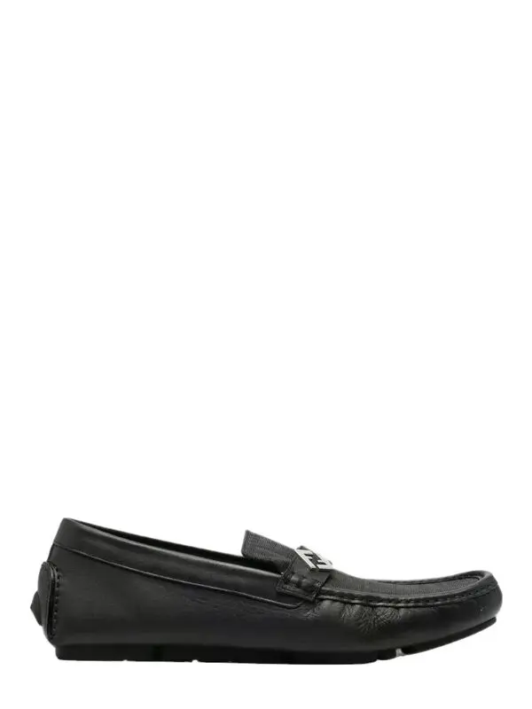 Fendi Ff Squared Loafers - Black