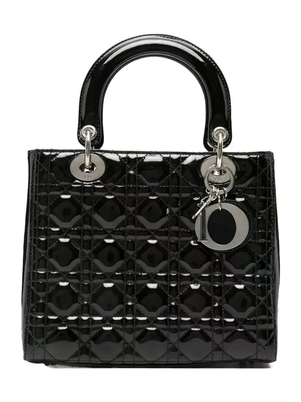 Dior Cannage Lady Tote Bag - Black