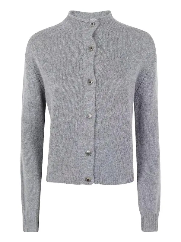 LISA YANG Zirelle Cashmere Mock-neck Cardigan - Grey