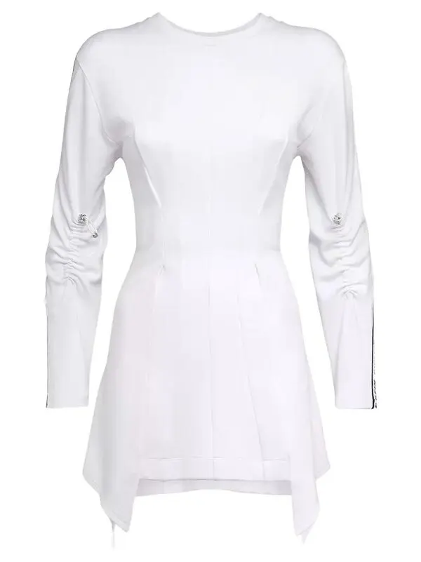 Philipp Plein Logo Print Mini Dress - White
