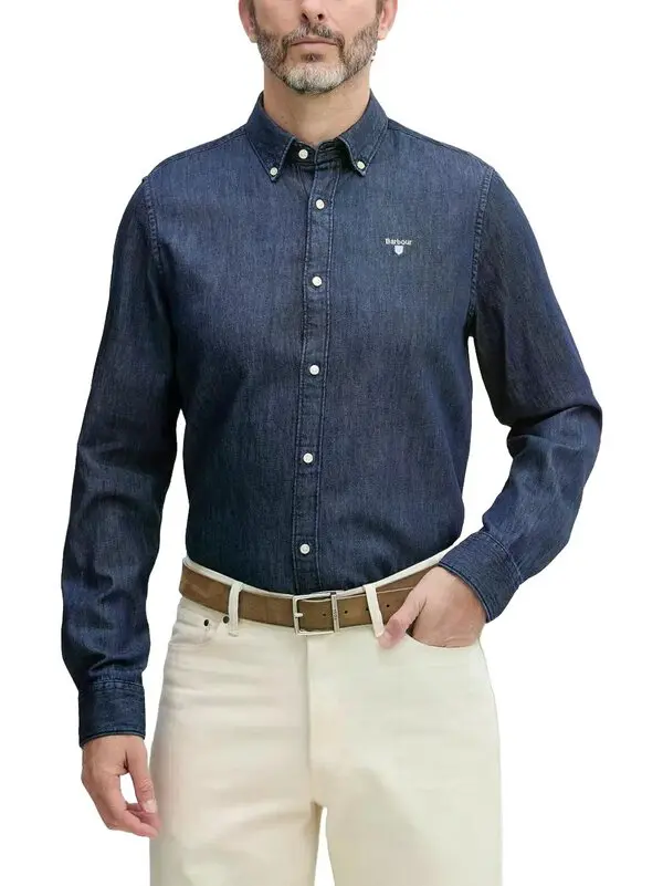 Barbour Button-down Denim Shirt - Blue