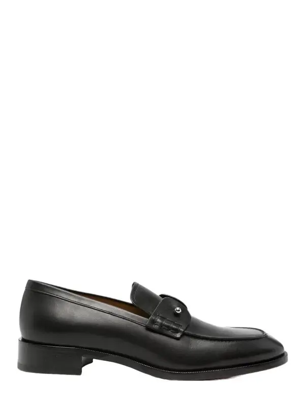 CHRISTIAN LOUBOUTIN Chambelimoc Leather Loafers - Black