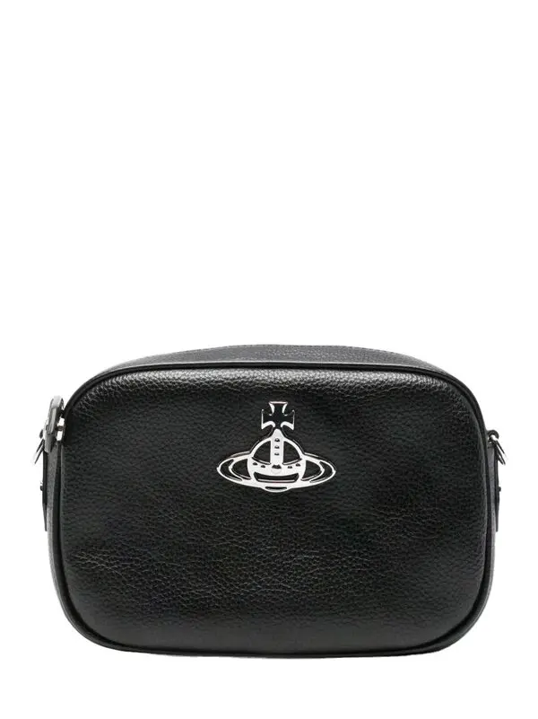 VIVIENNE WESTWOOD Anna Orb Plaque Cross Body Bag - Black