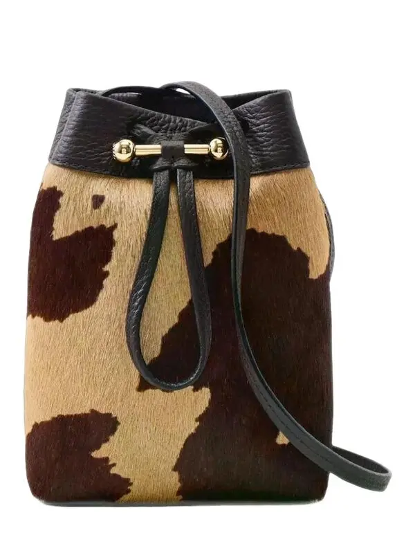 Strathberry Calf-hair Bucket Bag - Neutrals
