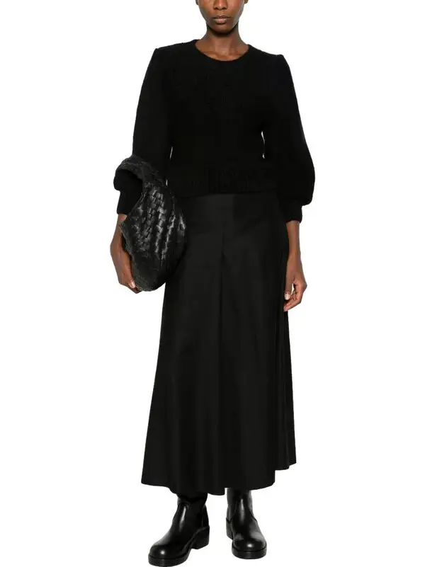 SUSANNE BOMMER Patch-pocket Midi Skirt - Black