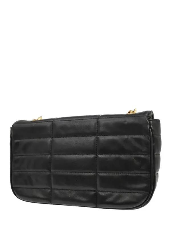 Celine Quilted Chain Shoulder Bag - Black
