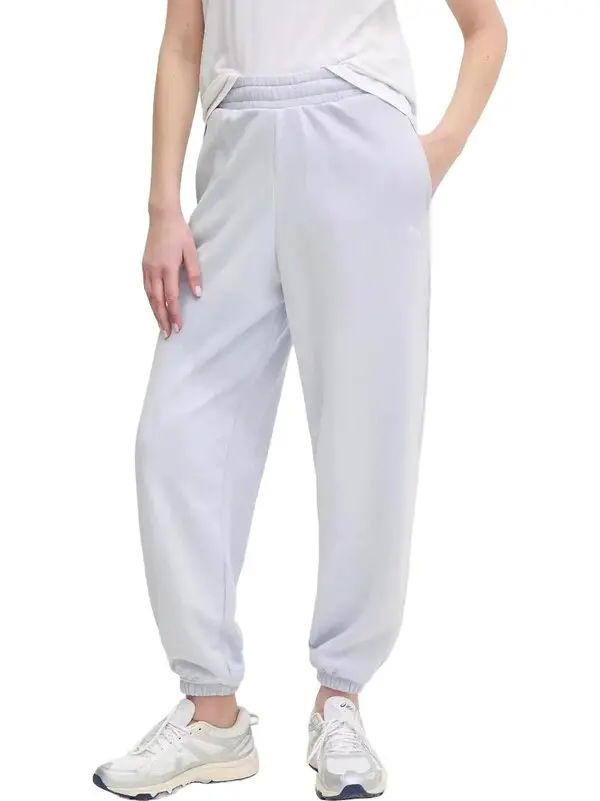 PUMA Jersey Track Pants With Embroidered Logo - Blue