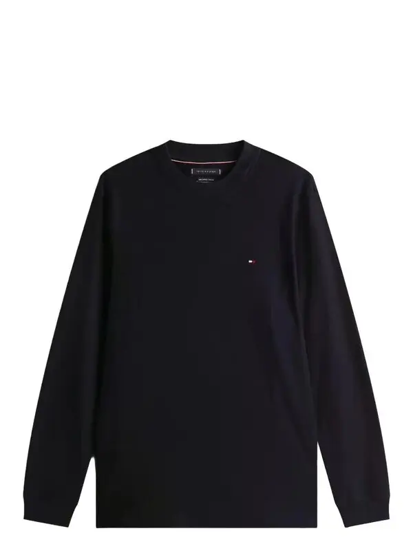 Tommy Hilfiger Crew Neck Long Sleeve Sweater - Blue