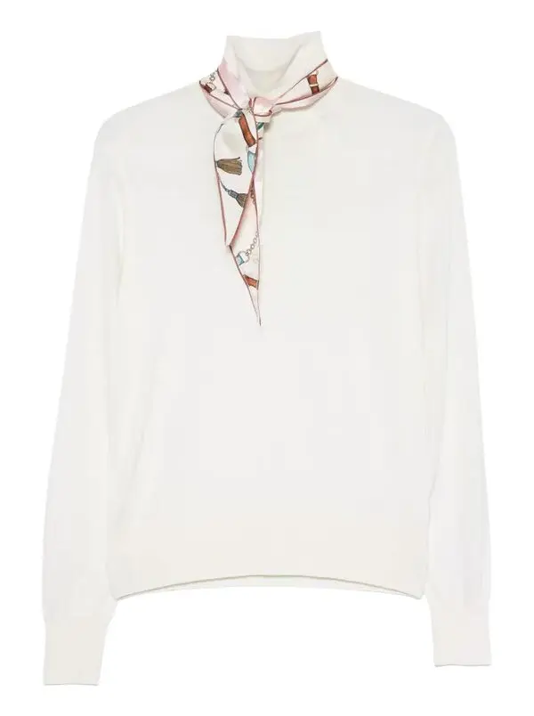 FORTE_FORTE Fine-knit Roll-neck Sweater - Neutrals