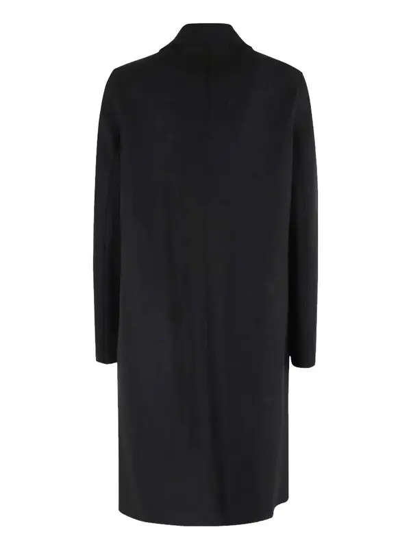 Harris Wharf London Single-breasted Notched-lapel Coat - Black