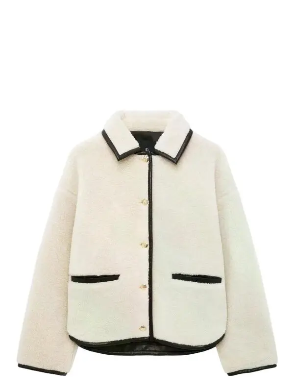 ANINE BING Camden Shearling Jacket - Neutrals